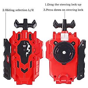 Battling Tops Burst Superking B-168 Rage Longinus.Ds' 3A Gyro Toys for Kids with Sparking Launcher