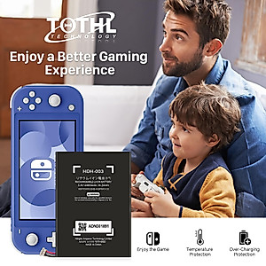 HDH-003 Battery Replacement [4800mAh], Compatible with Nintendo Switch Lite Console Handhold HDH-001 Upgrad Battery Nintendo Switch Battery Replacement DIY Repair Tool Kit