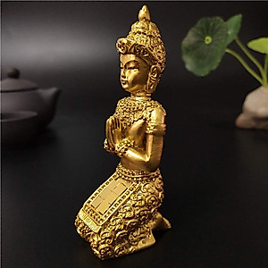 Buddha Statue Buddha Statue Decoration Gold Ganesha Thailand Figurines Meditation Sculpture for Home Garden Ornaments Crafts Meditating Buddha