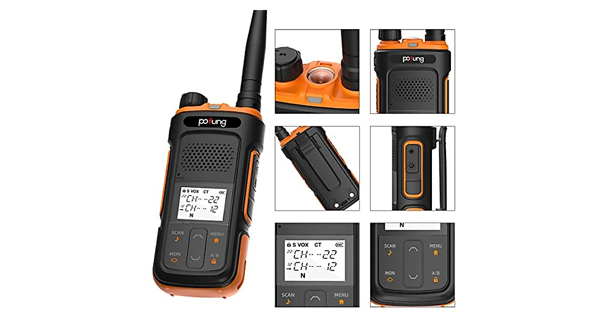 Pofung P11UV GMRS Two Way Radios: Long Range & Rechargeable