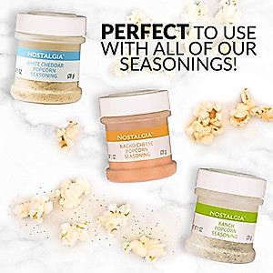 Nostalgia Hot-Air Electric Popcorn Maker, 12 Cups, Healthy Oil Free Popcorn with Measuring Scoop, Retro Aqua