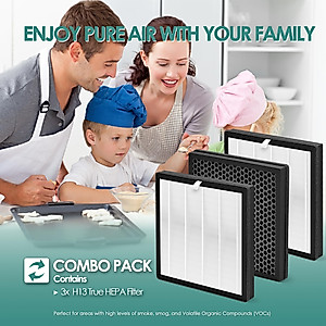 G3 H13 HEPA Filter Replacement Compatible with AMEIFU Air Purifier Replacement Filter for AMEIFU Air Purifier G3 Sferf-30 FXAP2W and Vewior Air Purifier Filter Replacement A3, Tailulu HQZZ-260, 1-Pack