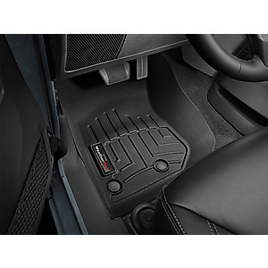 WeatherTech Custom Fit FloorLiners for Jeep Wrangler JK 2-Door, Wrangler Unlimited 4-Door, Wrangler JK Unlimited 4-Door, Wrangler 2-Door - 1st Row (445731), Black