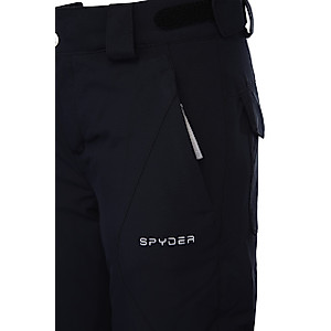 Spyder Active Sports Girls Olympia Insulated Ski Pant, Black White, 20