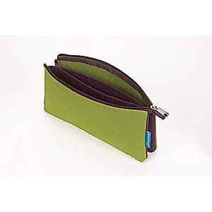 ProFolio by Itoya, Midtown Pouch - 5 x 9 Inches, Green / Purple