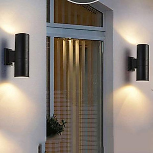 SPNEC Double Head Up and Down Spotlight Outdoor Wall Lamp 18W Porch Garden Waterproof Home Lighting Outdoor Lamp