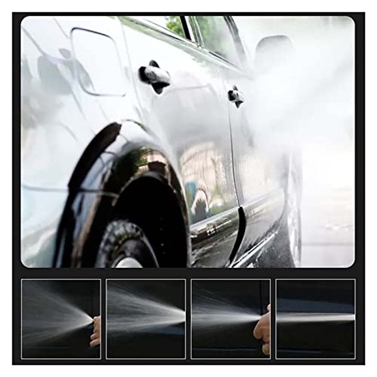 YANGPING HONGHUAER High Pressure Water Spray Gun Washing Machine Car Washing Machine Garden Watering Hose Nozzle Sprinkler Foam Cleaning Water Gun (Color : EU Plug)