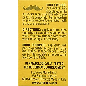Proraso Moustache Wax, 0.5 oz (Pack of 1)