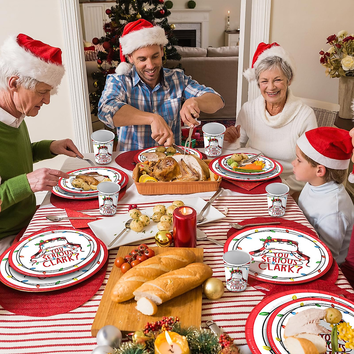 You Serious Clark Party Supplies Set Plates Cups, Funny Christmas Plates Cups, Funny Christmas Party Decorations, Christmas Vacation Party Decorations, National Christmas Holiday Party Decorations