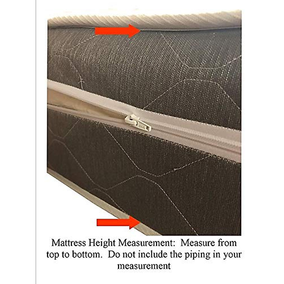 Euro Top Outer Shell California King 72 x 84 (Fits Sleep Number 3000, 5000, 6000, C3, C4, P5, P6 Beds) (8")