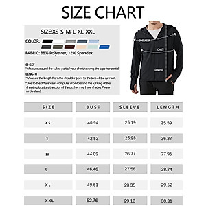 Locachy Men's UPF 50+ Sun Protection Outdoor Lightweight Full Zip Hoodie Jacket Long Sleeve Fishing Hiking Performance Shirt Black L
