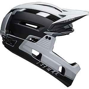 BELL Super Air R MIPS Adult Mountain Bike Helmet - Matte Black/White (2023), Medium (55-59 cm)