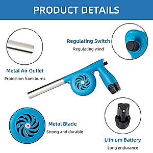 SANOL Electric Bellows Fireplace Tools Fan Bellows fire Wood Stove Blower Indoor Pocket for Pit air Puffer