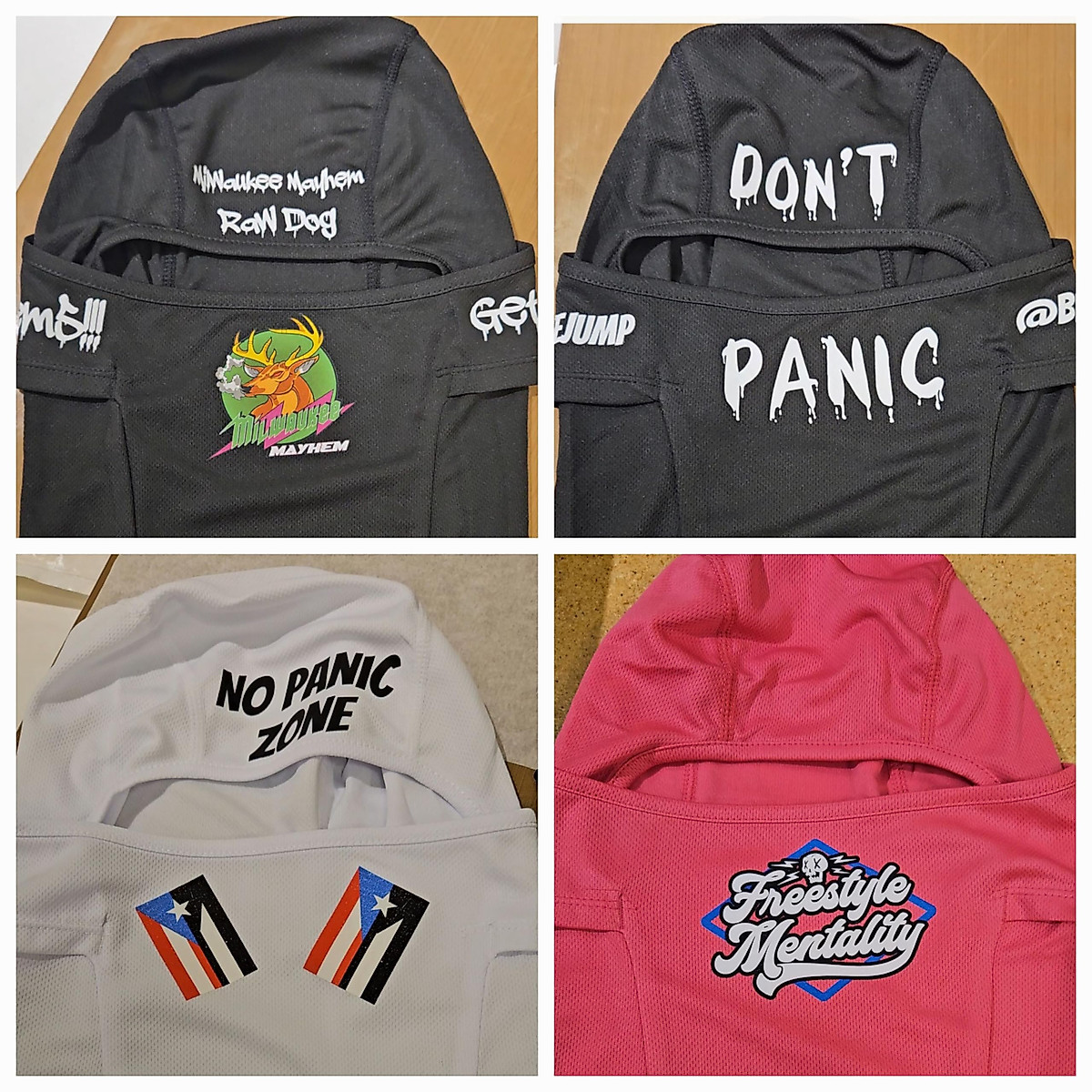 Custom Ski Mask Design Your Own Tactical Face Mask Customize Balaclava (Black)