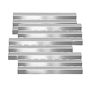 Kalomo Stainless Steel Grill Heat Plates Shield Flame Tamer, 17-9/16" BBQ Gas Grill Replacement Parts for Lowes, Perfect Flame 276964L, Huntington 6561-64, GrillPro 224069, Broil King, Broil-Mate
