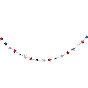 4th of July Banner - Fourth of July Bunting American Banner - July 4th Garland 4th of July Decor - Happy 4th of July Banner Patriotic Garland by Jolly Jon