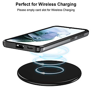 Jiunai for Samsung S21 Case, Galaxy S21 Case Credit Card IDs Cash Holder Shell Wallet Case Slide Cover Dual Layer Hard PC Soft TPU Rubber Cover Phone Case for Samsung Galaxy S21 5G 6.2'' 2021 Grey