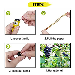 20 Pack Fly Strips, Sticky Fly Trap Indoor/Outdoor Hanging, Fly Ribbon Tape Paper, Gnat Killer Traps Catcher for Fruit Flies, Bug, Insect, Pest, Mosquito