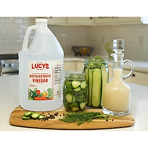 Lucy's Family Owned - Natural Distilled White Vinegar, 1 Gallon 128oz. (Pack of 2)
