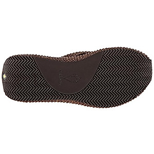 Volatile Womens Flip Flop Wedge Sandal, Brown, 9 B US