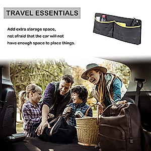 Aunginsy Upgraded Car Trunk Organizer Fit for Toyot@ Sienna 2021-2023 Car Trunk Storage BagTrunk Rear Wall Storage Bag Car Trunk Hanging Organizer With 2 Pockets Oxford Cloth Material Accessories