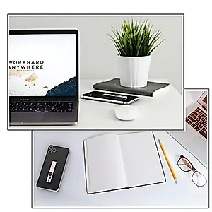 LOVEHANDLE Universal Phone Grip for Most Smartphones, Mini Tablets and Cases, Black Rose Design Colored Elastic Strap with Black Base, LH-01-BlackRose