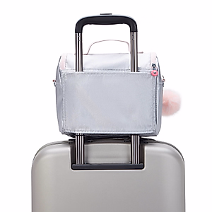 Kipling New Kichirou Metallic Lunch Bag Ice Silver Met