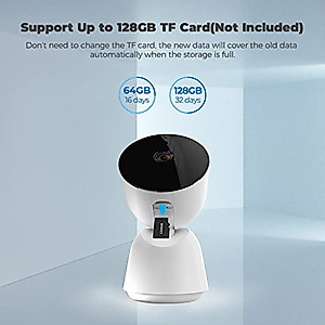 Stavix 2.4GHz Wireless Surveillance Security 1080P Indoor Camera, for Home Pet Dog Cat, Night Vision, Motion Detection, Two Way Audio, Sound Detection