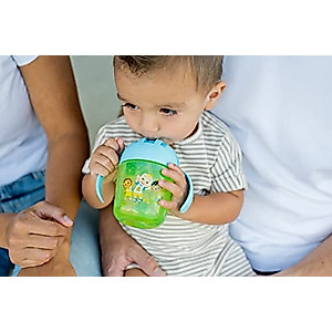 The First Years CoComelon Weighted Straw Cup — Bottle to Cup Transition Toddler Cups — 7 Oz — 6 Months and Up