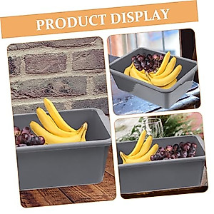 KOMBIUDA 3pcs Restaurant Bowl Storage Box Washing Basin Tub Dishwashing Tubs Dishpan Basin Tub Utility Tub Commercial Tote Tubs Meat Prep Tub Wash Basin Tub Storage Bins Bus Tub Grey Pp