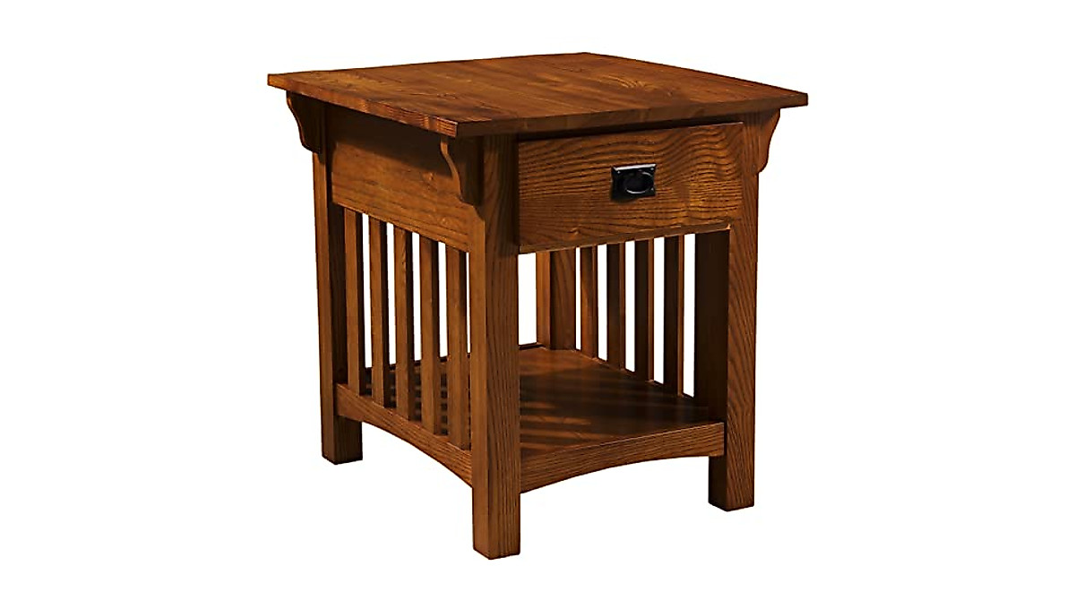 Leick Home Mission End Table with Secret Compartment