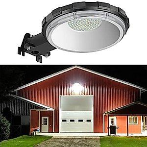 LED Barn Light, Dusk to Dawn Outdoor Lighting with 100W 10000LM 5000K Daylight, IP65 Waterproof Outdoor Security Flood Lights for Garage Yard Street Warehouse Use