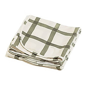 Freshly Picked Swaddle Blanket, One-Size-fits-All, Sage Windowpane