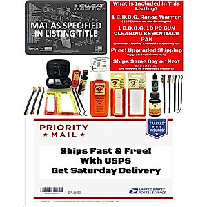 EDOG Range Warrior 27 Pc Gun Cleaning Kit - Compatible with Canik Mete - Schematic (Exploded View) Mat, Range Warrior Universal .22 9mm - .45 Kit & Tac Book Accessories Set
