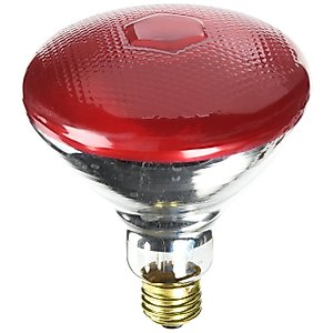 Westinghouse 0441000, 100 Watt, 120 Volt Incandescent BR38 Light Bulb-2000 Hours, 1 Pack, Red