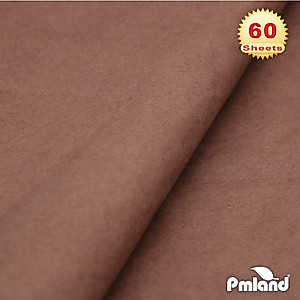 PMLAND Gift Wrapping Tissue Paper - Brown Color - 20 Inches x 26 Inches 60 Sheets