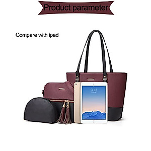 Handbags for Women Fashion 2022, Large Capacity Crossbody Handbags 4pcs Purse Set, Hobo Bags for Ladies Soft Leather Totes for Women, Designer Shoulder Bag Top Handle Satchel, Wallet Mother's Day Gift