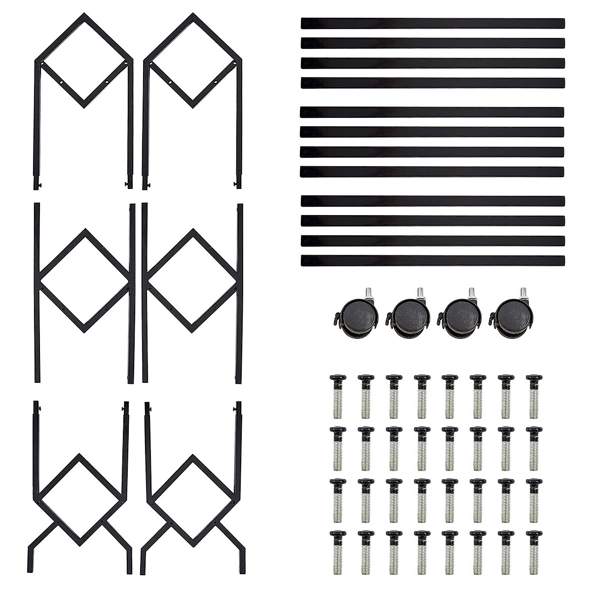 ERFEI Vinyl Record Storage Rack 3 Tier Vinyl Holder Multipurpose Book Magazine Files Display Stand with Casters for Bedroom Living Room Office