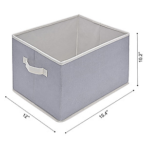 GRANNY SAYS Bundle of 3-Pack Rectangle Storage Bins & 1-Pack Hanging Closet Organizer