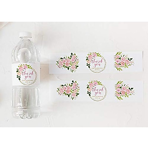 30 Water Bottle Labels Thank You for Celebrating With Us