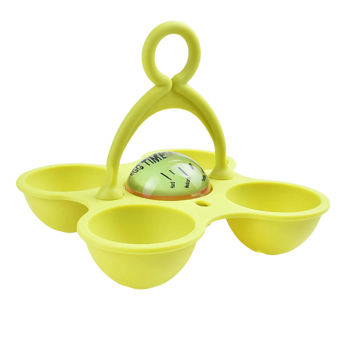 Egg Cooker: Egg Holder for Boiled Eggs - Quick, Efficient & Fail-Proof Color-Changing Egg Timer - Boil Up to 4 Eggs to Perfection Without Cracks or Guesswork! - In Water Timer for Boiled Egg