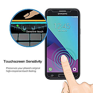 for Samsung Galaxy J7 Prime Glass Screen Protector - [2 Pack] Tempered Glass Screen Protector for Samsung Galaxy J7 Prime J7 Sky Pro/Galaxy J7 2017 SM-J727A J727U J727T J727T1 J727R4 J727V J727