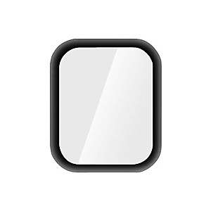 Shan-S 2pcs Screen Protector for AMAZFIT GTS Smart Watch,3D Full Coverage Waterproof Tempered Glass for AMAZFIT GTS Screen Protector,9H Hardness,Anti-Scratch,Anti-Fingerprint,No Bubble