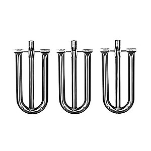 Replace parts 3-Pack Stainless Steel Heat Plate and 3-Pack Stainless Steel Burner,Replacement for American Outdoor Grill Gas Grills 24NB, 24NG, 24NP, 24PC, 36NB, 36PC