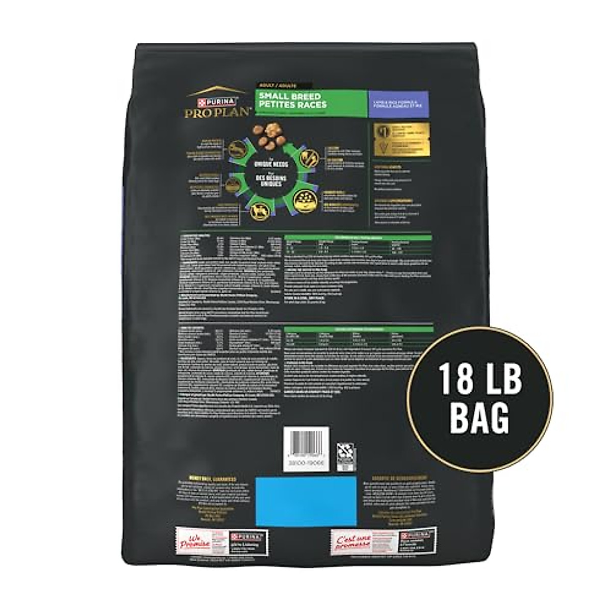 Purina Pro Plan Small Breed High Protein Dog Food Dry Shredded Blend Lamb and Rice Formula - 18 lb. Bag