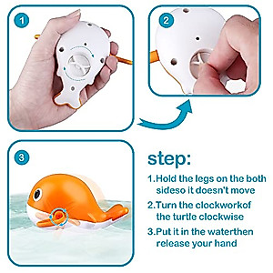 Dwi Dowellin Bath Toy for Toddlers ,Bathtub Toy with Floating Mold Free Swimming Toys and Stacking Cups,Magnetic Fishing Game for Toddles and Babies