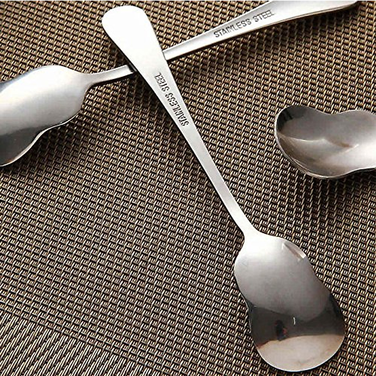 WARMBUY Small Stainless Steel Ice Cream Spoon Coffee Spoons Dessert Spoons, Set of 10