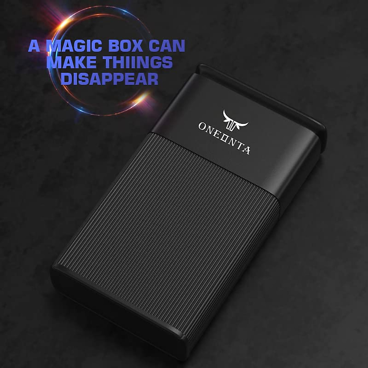 ONEONTA Minimalist Storage Case with Magic Function - Extra Durable Holder Case - Multipurpose Case for Men and Women, Black