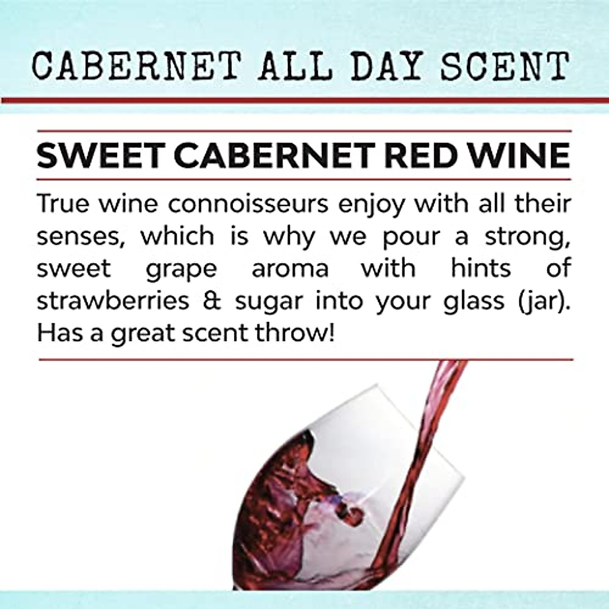 Malicious Women Candle Co - But First.Wine, Cabernet All Day (Sweet Red Wine) Infused with Long-Ass Days, All-Natural Soy Candle, 9 oz