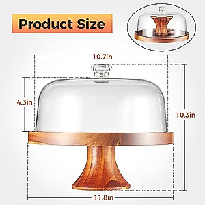 CherHome Square Cake Stand (Wood)